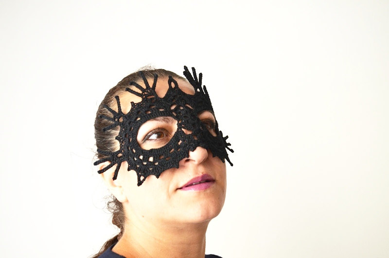 Crazy Masquerade Mask , Elegant Mask . Party Accessory, Handmade ...